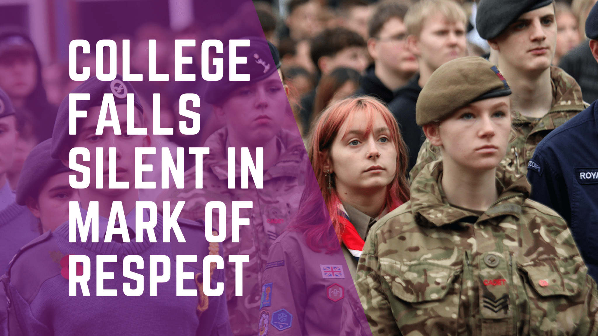 College falls silent in mark of respect - Priestley College